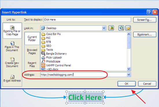 How To Put A Link On Microsoft PowerPoint That Generates Click